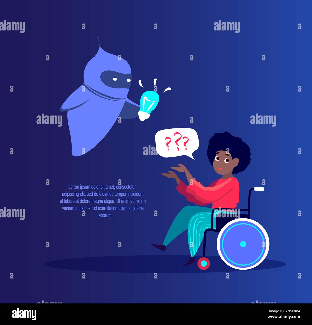 Disabled Handicapped African Dark Skinned Woman in Wheelchair Chatting ...