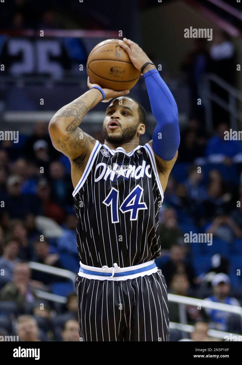 Orlando Magic's Jameer Nelson takes a shot against the Charlotte ...
