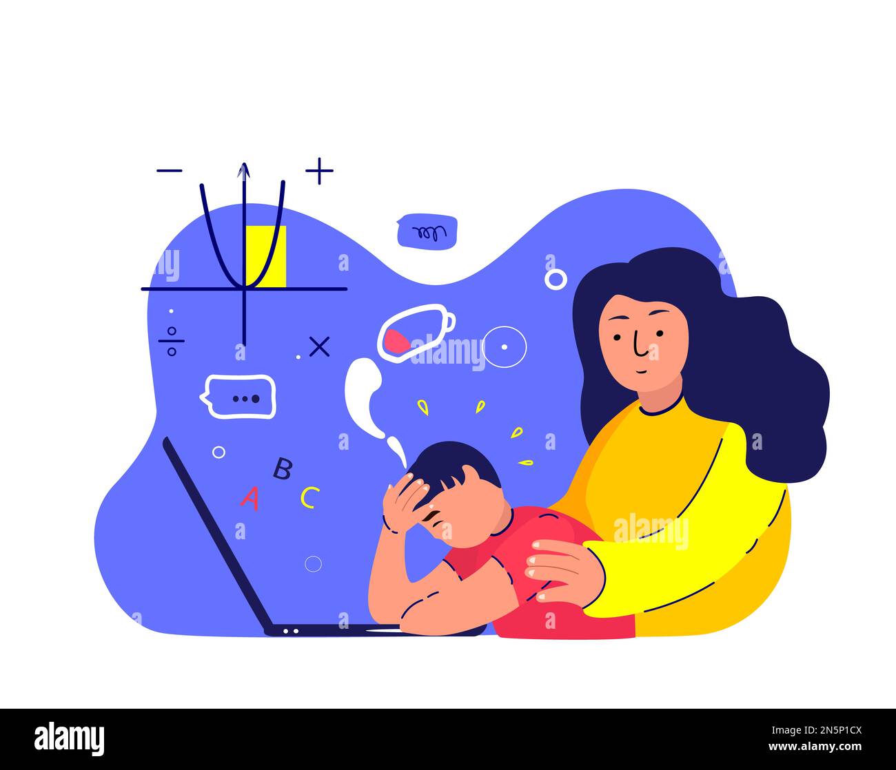 Boy child help home Cut Out Stock Images & Pictures - Alamy