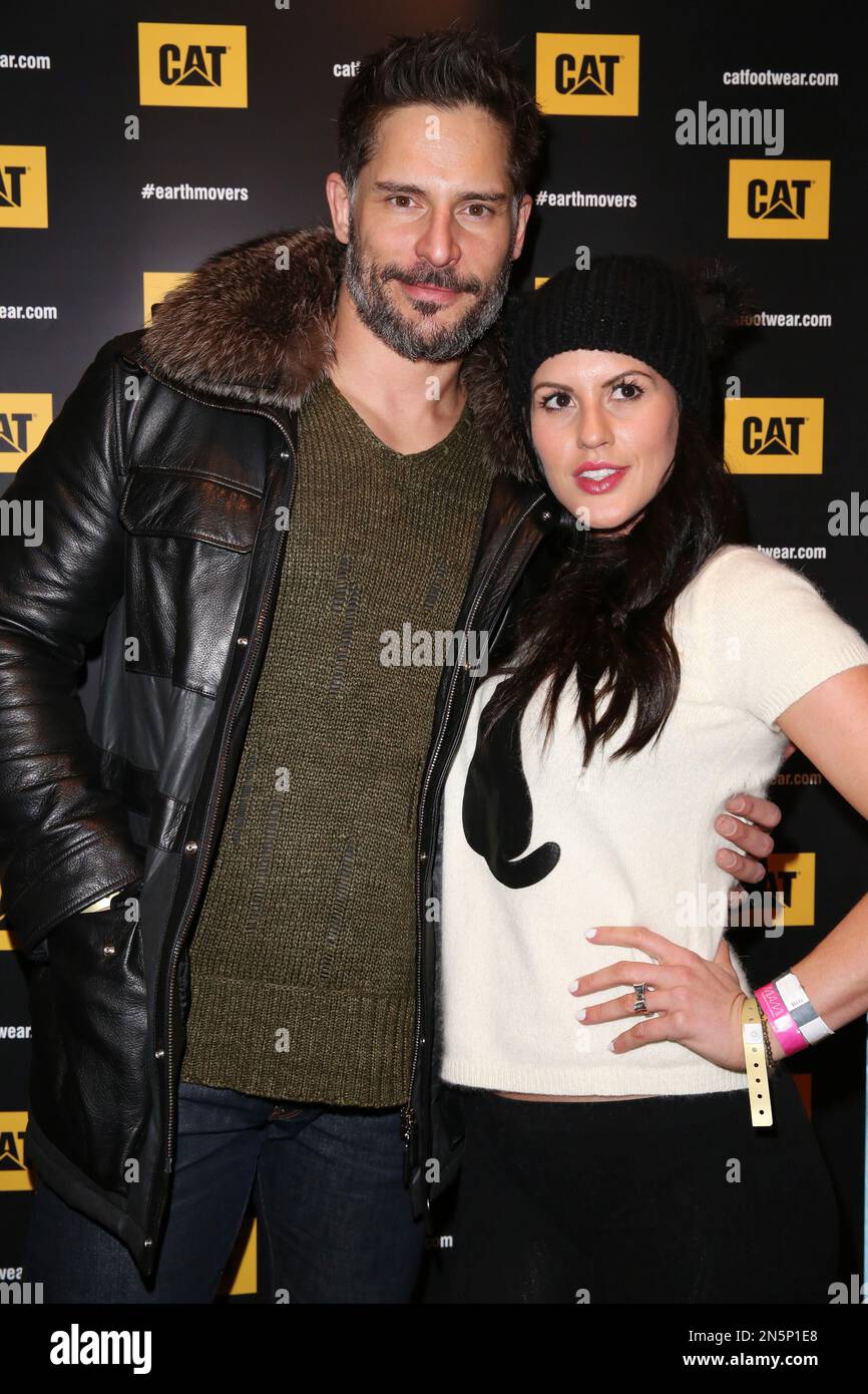 Joe Manganiello and Bridget Peters attend Talent Resources suites, on ...