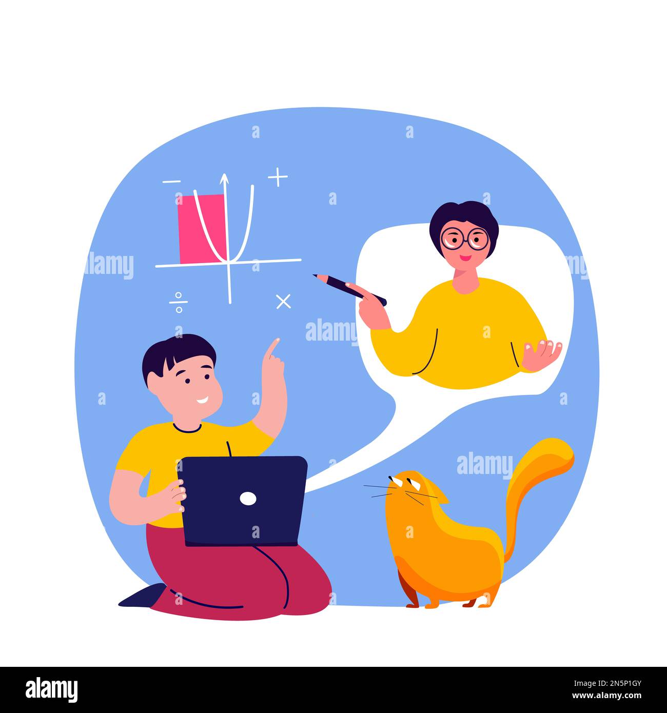 Children school chart laptop hi-res stock photography and images - Alamy
