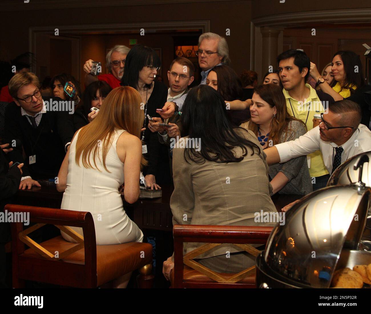 Connie Britton, left, and executive producer Dee Johnson are seen at ...