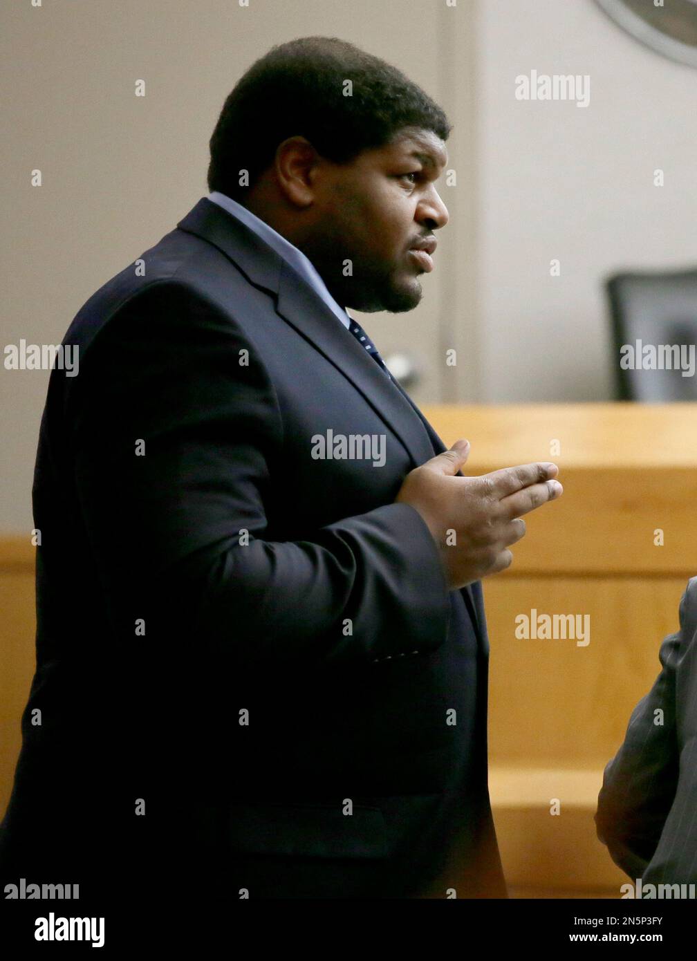 Former Dallas Cowboy NFL football player Josh Brent in court during his ...