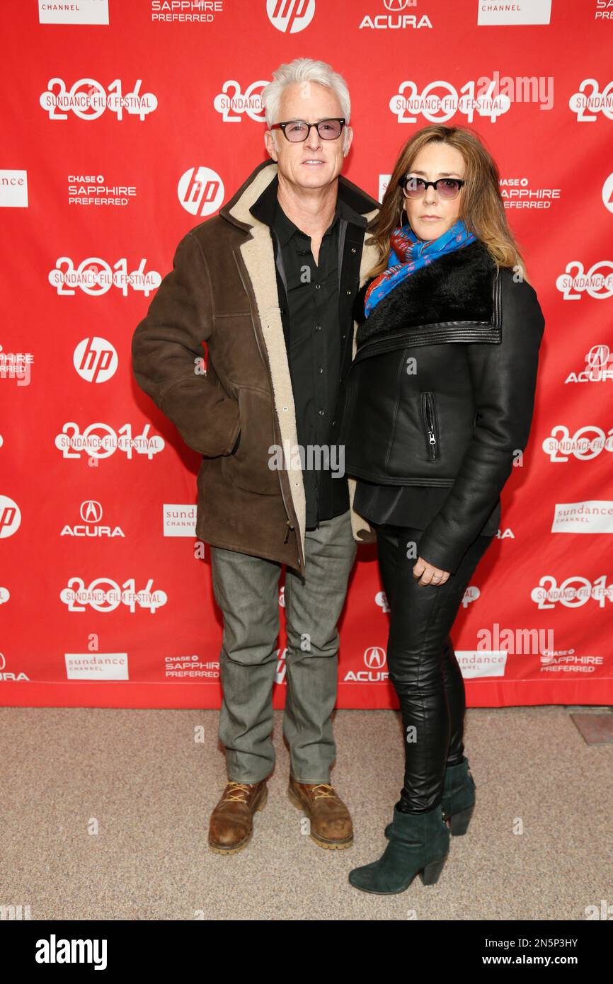 Director John Slattery, left, and his wife Talia Balsam pose at the ...