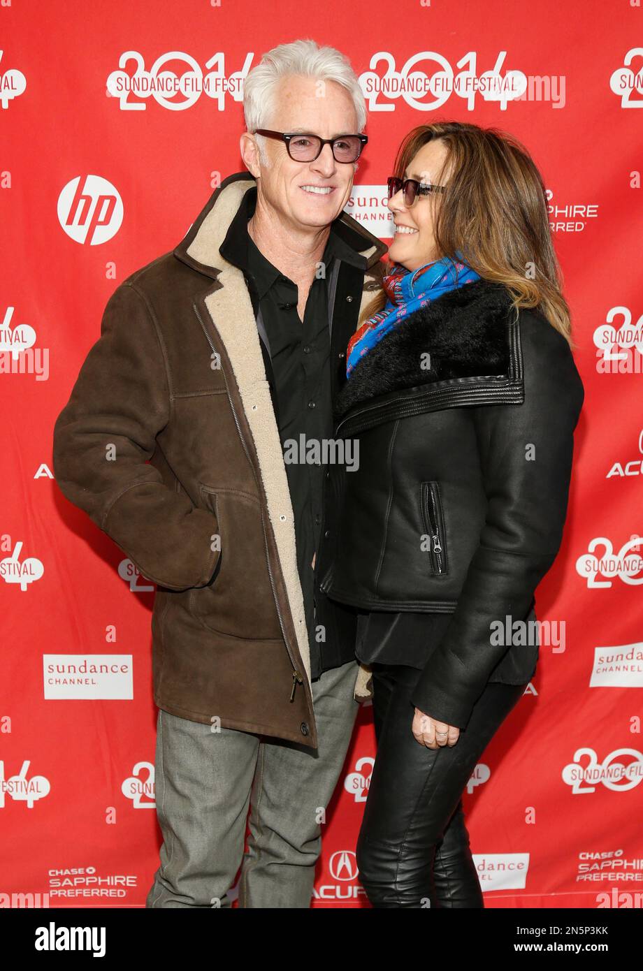 Director John Slattery, left, and his wife Talia Balsam pose at the ...