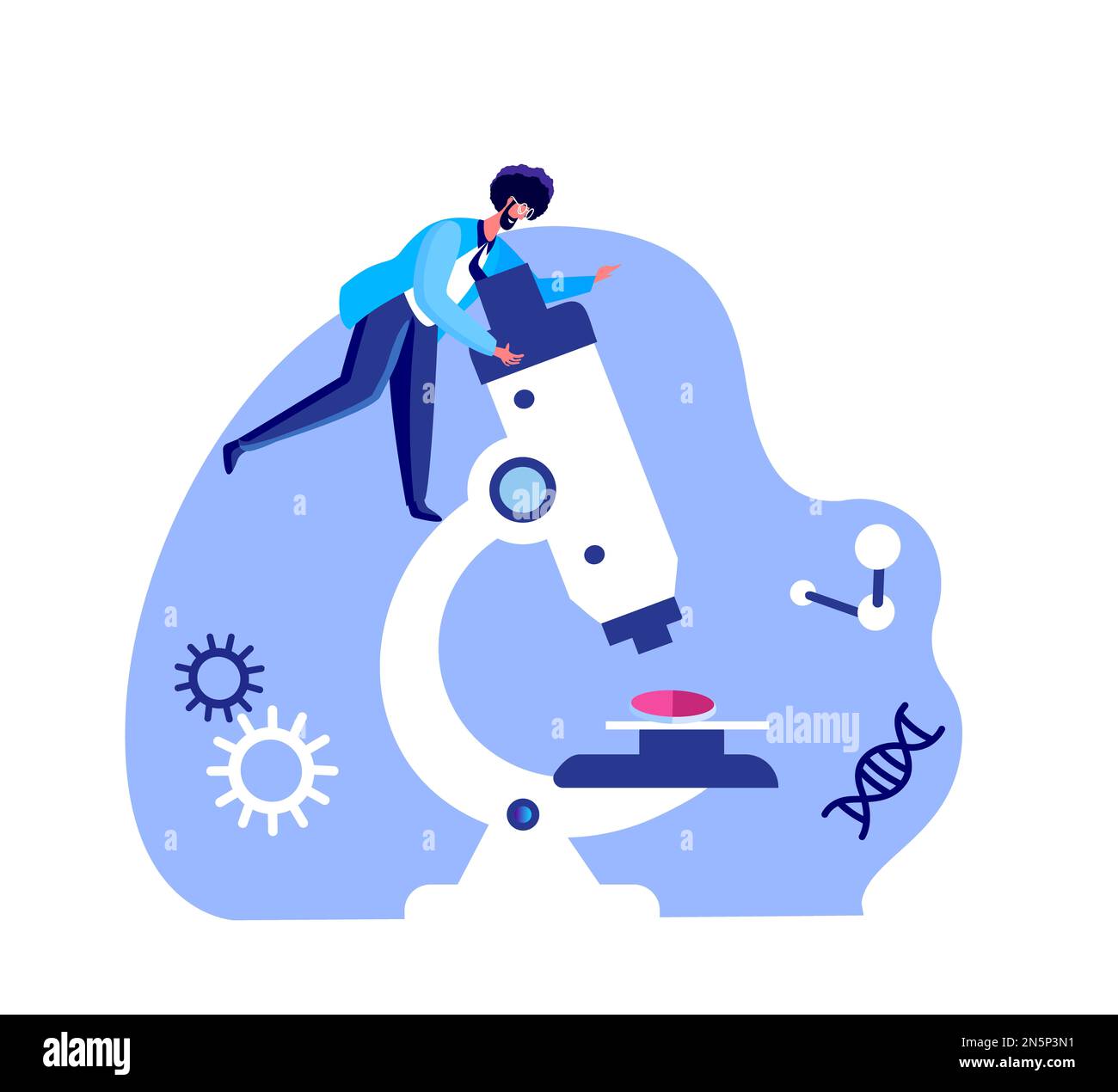 Scientist medical in lab Cut Out Stock Images & Pictures - Alamy