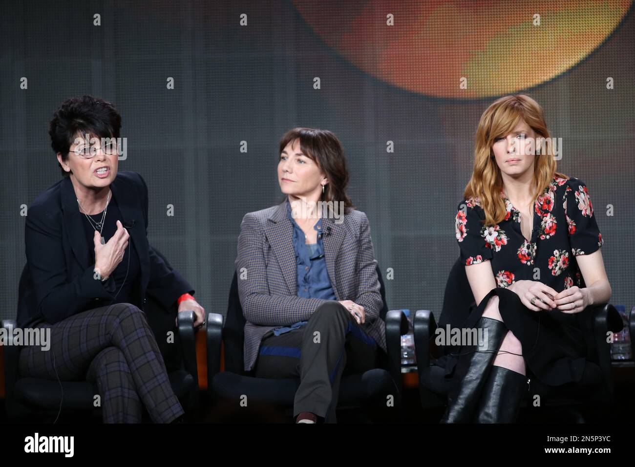 From left, executive producer Amy Holden Jones, executive producer ...