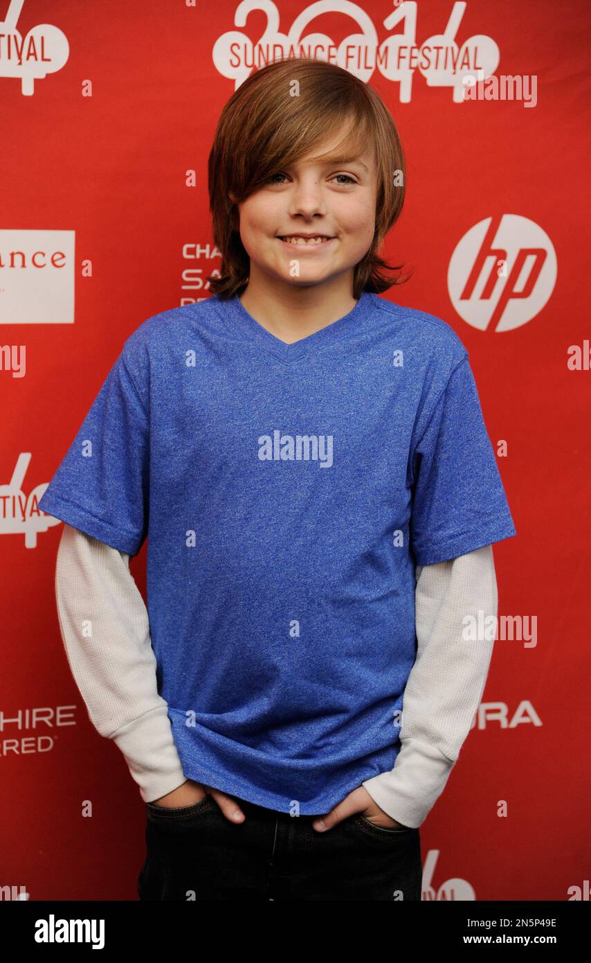 Deke Garner, a cast member in "Hellion," poses at the premiere of the ...