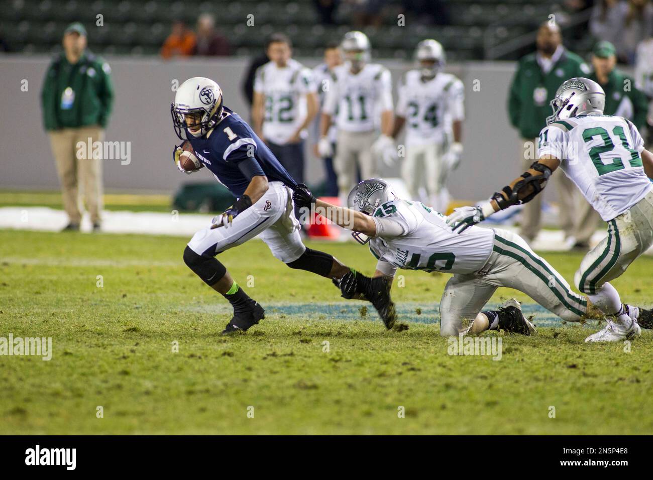 St. John Bosco's Shay Fields (1) in action in a CIF Open Division high ...