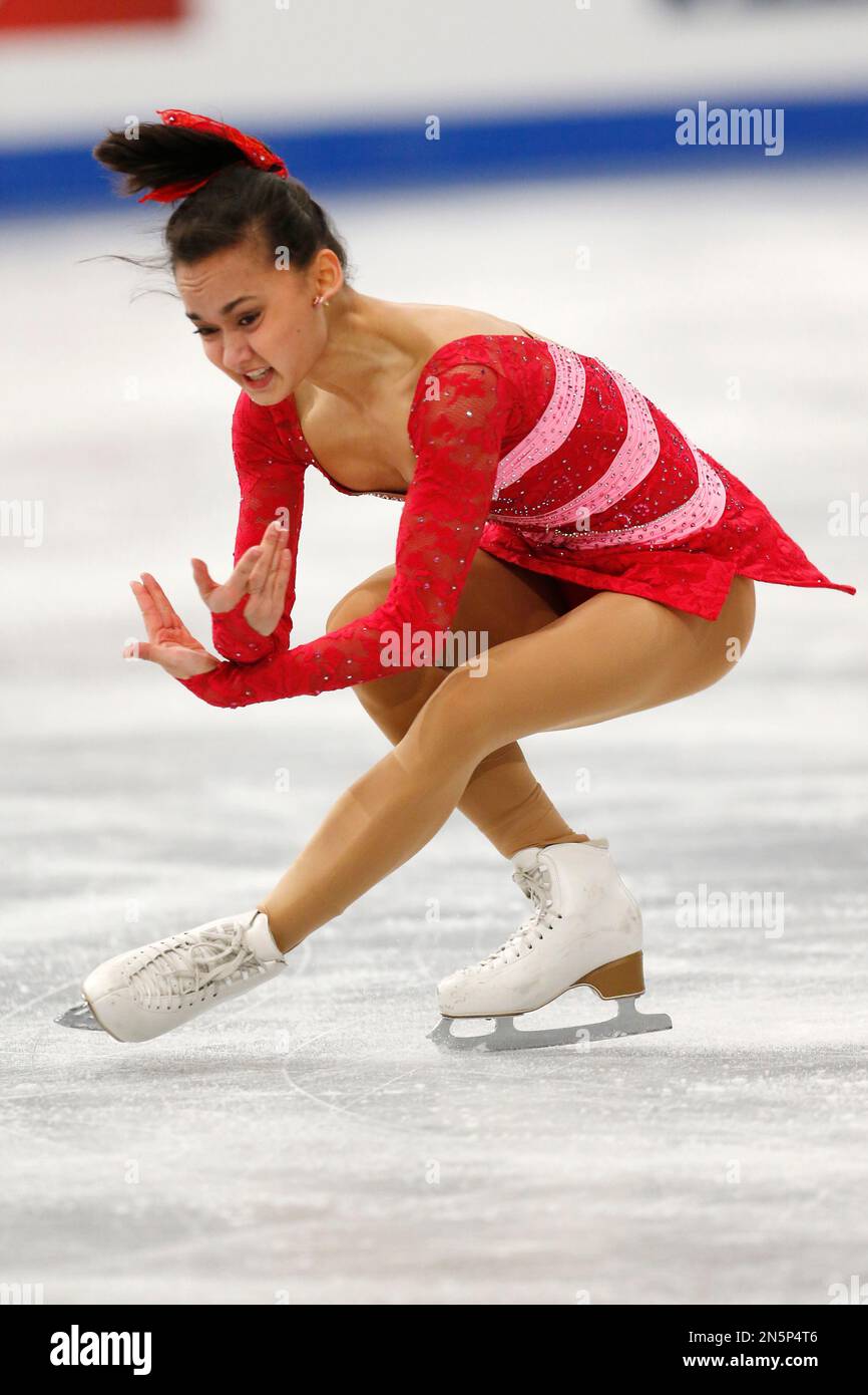 Norway's Anne Line Gjersem performs in the women's free skating at the ...