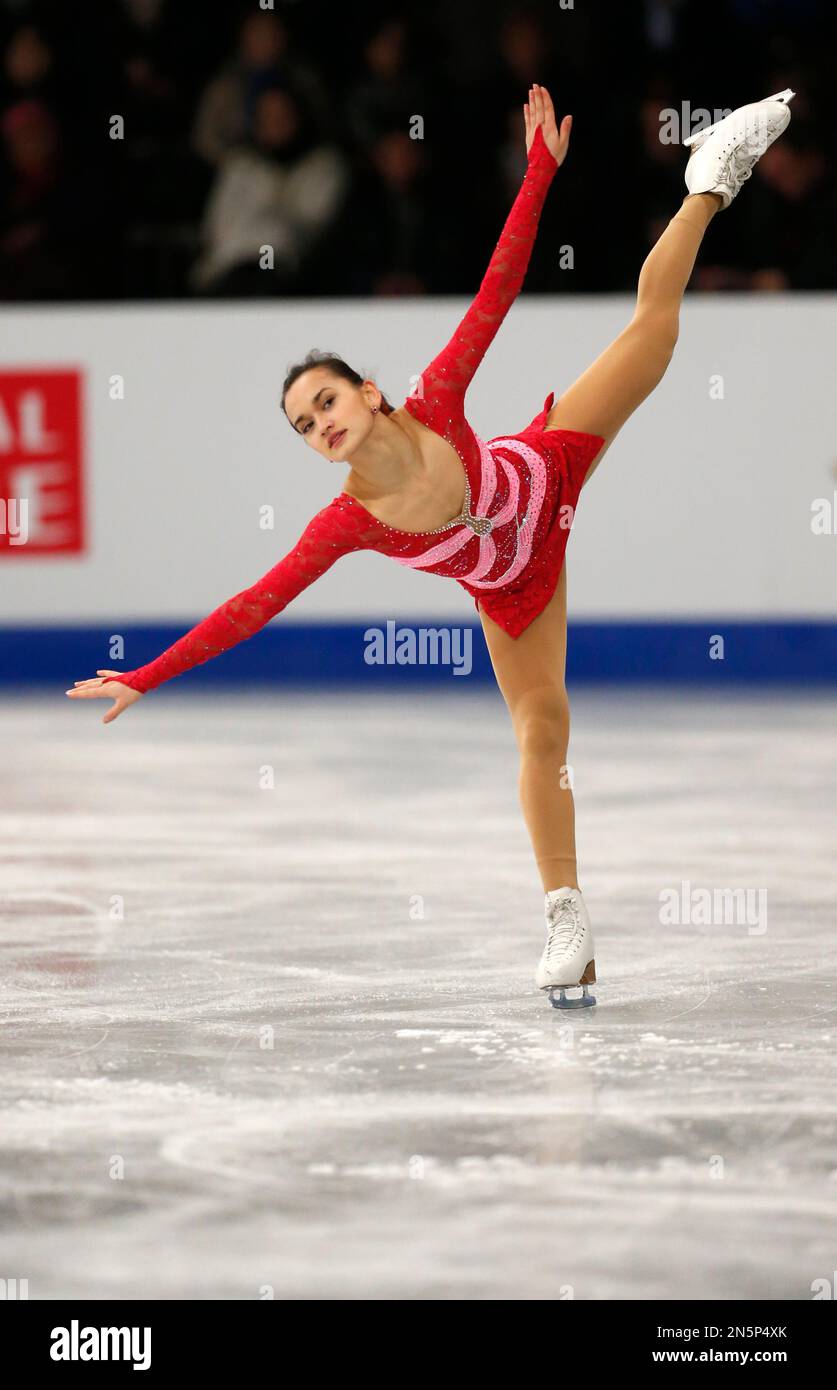 Norway's Anne Line Gjersem performs in the women's free skating at the ...