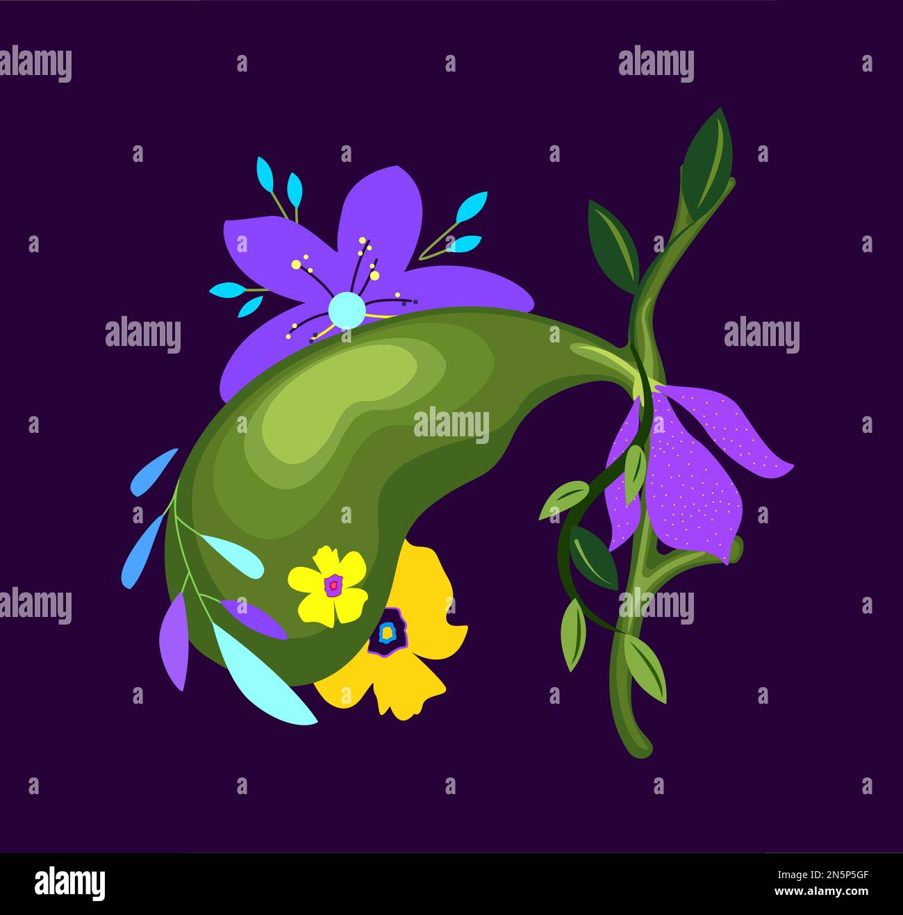 Beautiful Flowered Gall Bladder System,Flowers.Floral Biliary Internal ...