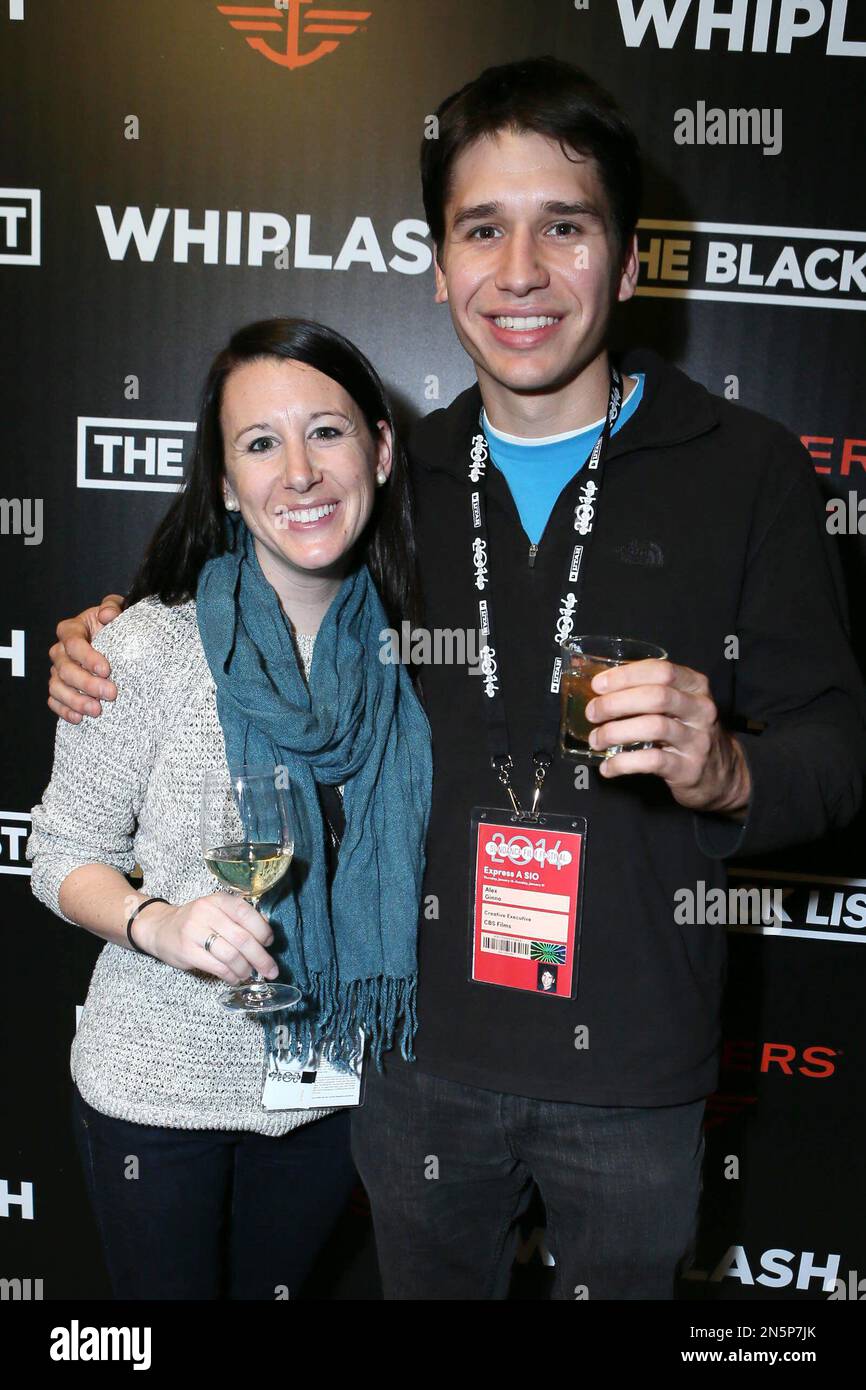 Stacy Keppler, left, and Alex Ginno attend the Whiplash official ...
