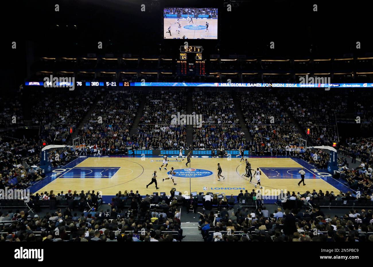 Atlanta Hawks play Brooklyn Nets during an NBA basketball game at the ...