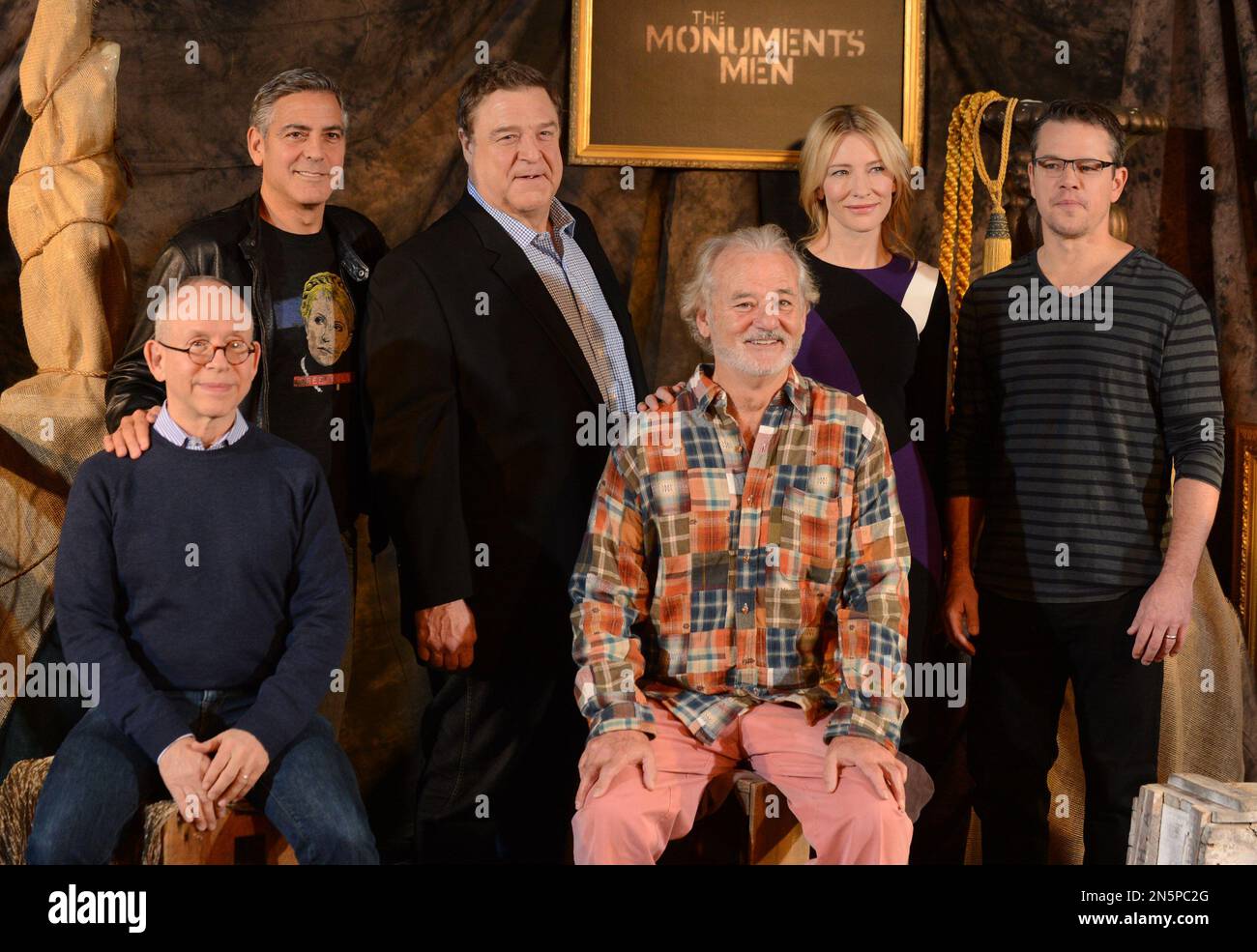 From left, Bob Balaban, George Clooney, John Goodman, Bill Murray, Cate ...