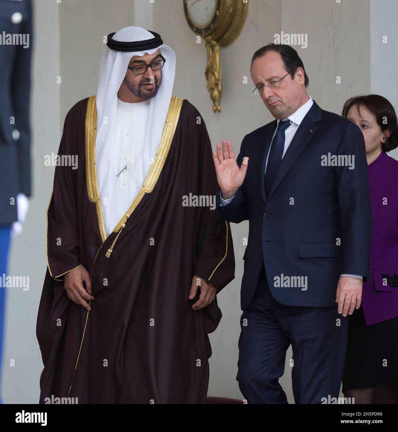 Emirates Foreign Minister Sheik Abdullah bin Zayed Al Nahyan, left, and ...