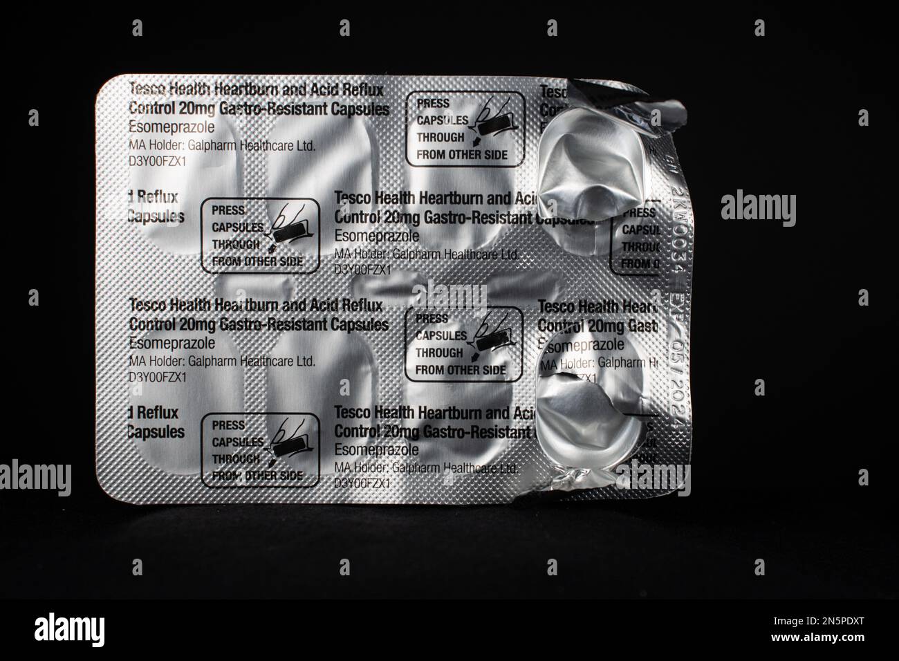 EXETER, DEVON, UK - JANUARY 10, 2023 Gastro-Resistant Capsules (Reflux ...