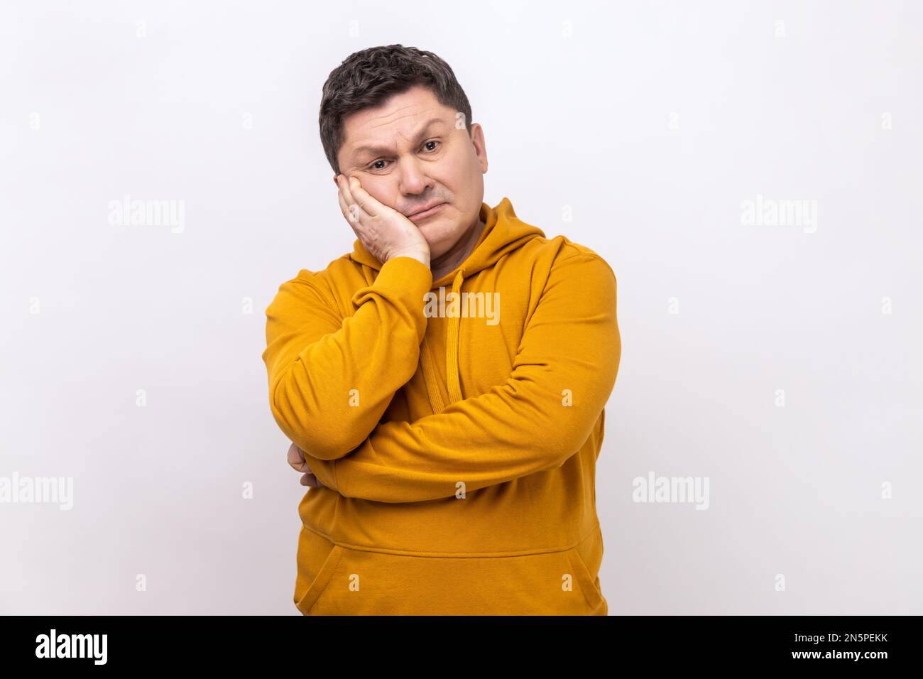 Unhappy sad lonely hoodie hi-res stock photography and images - Alamy