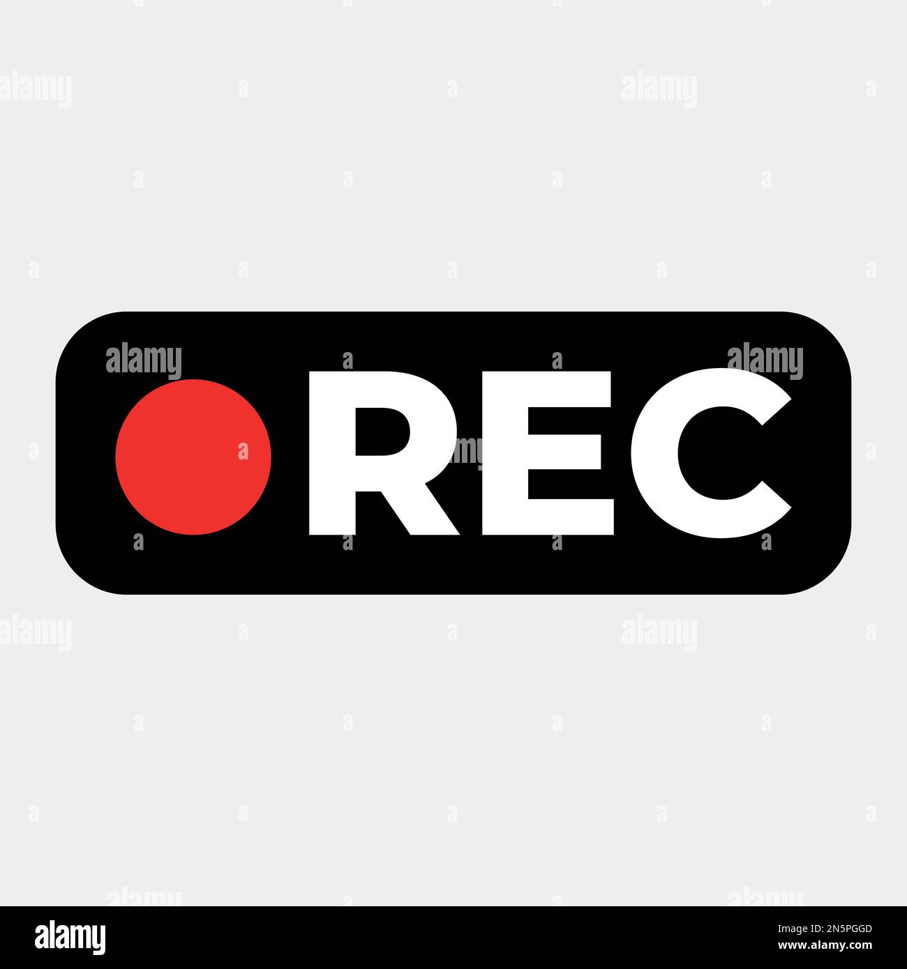 Recording Button Vector illustration Stock Vector Image & Art - Alamy