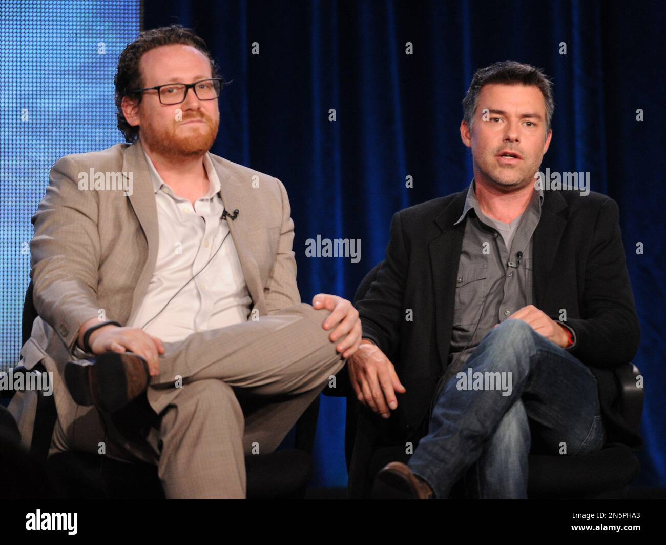 From left, cast member Josh Applebaum and executive producer Andre ...