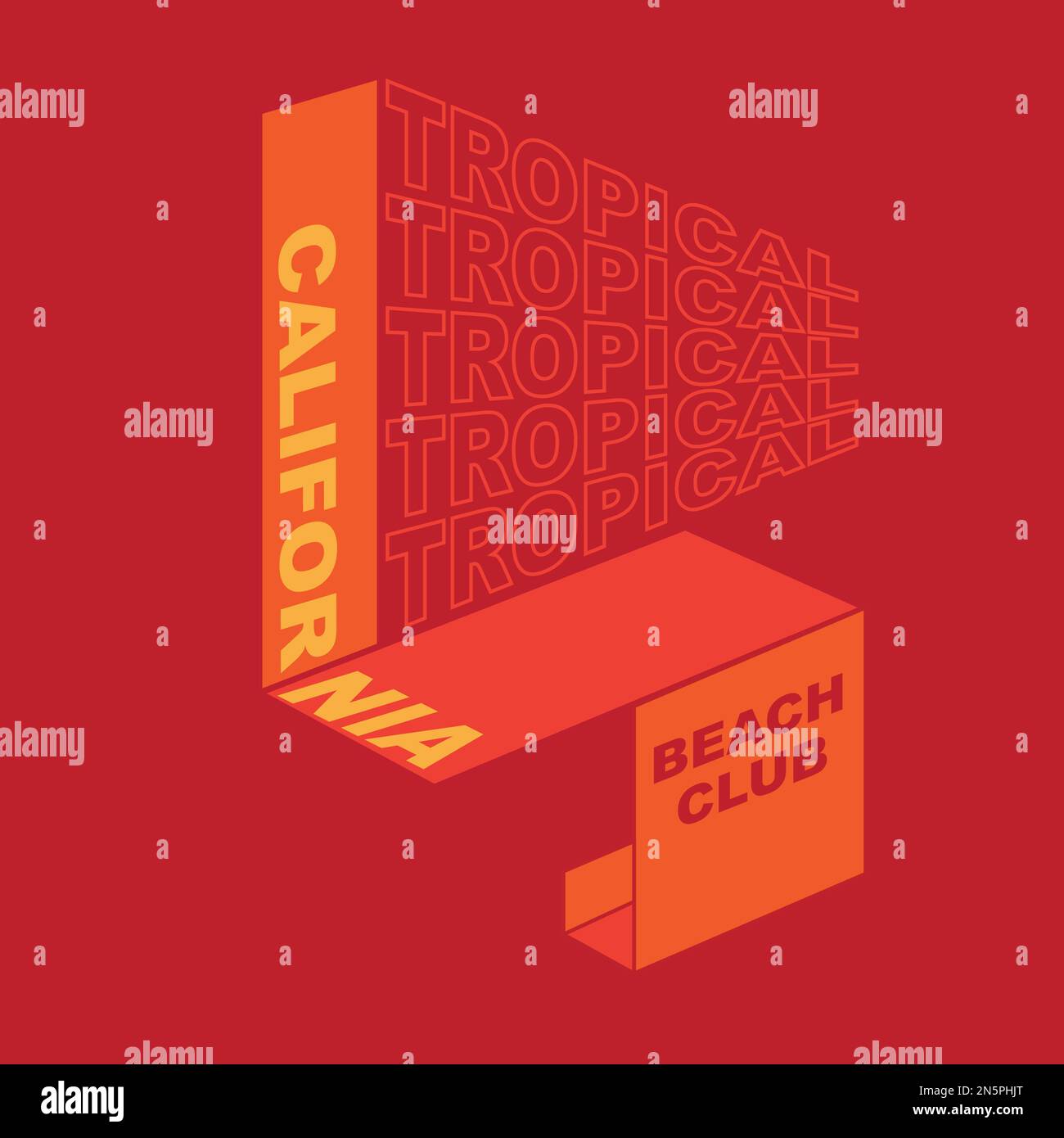 California Tropical Beach Typography typographic poster Beach Designs T ...