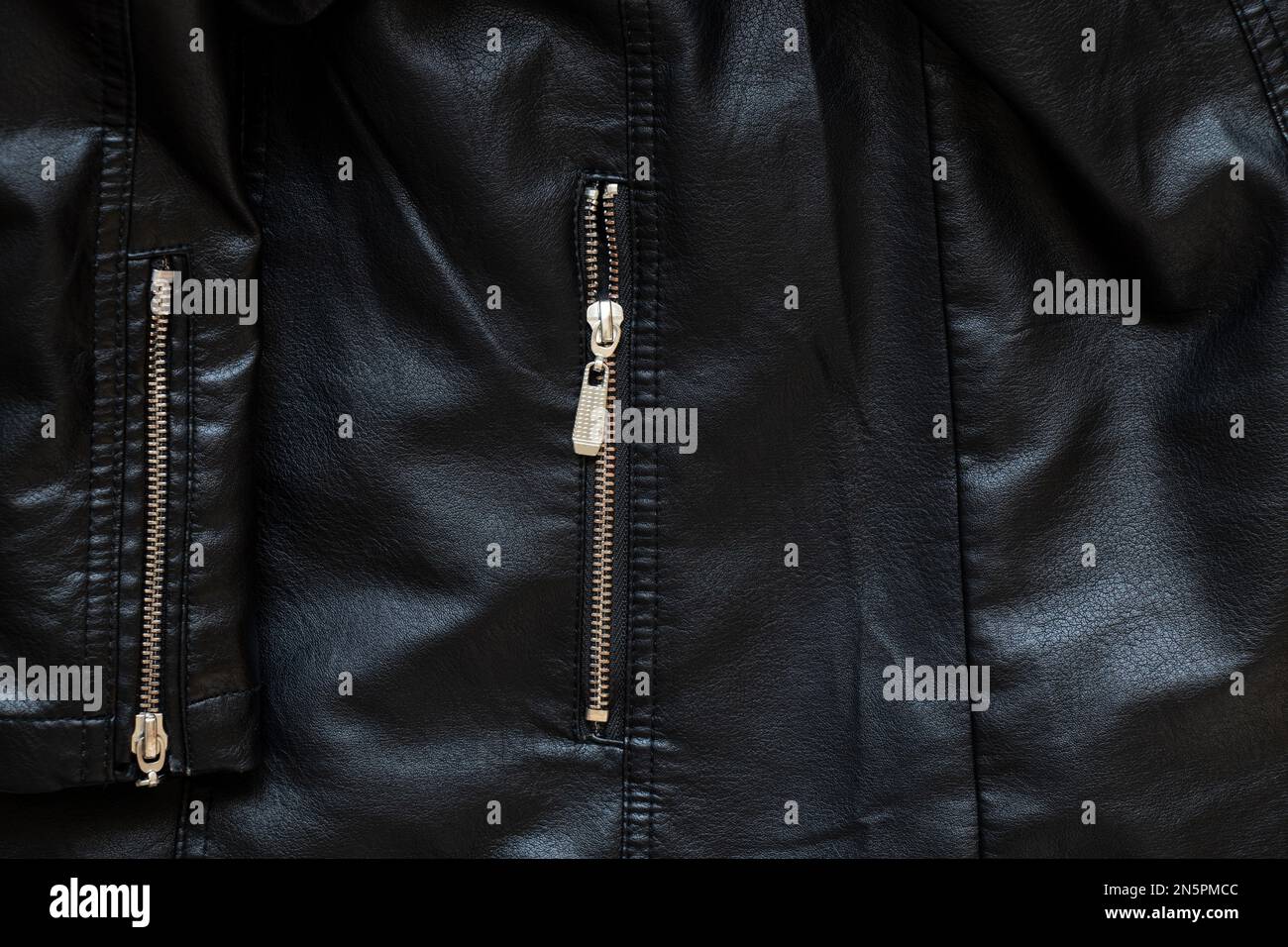 Biker leather jacket close up hi-res stock photography and images - Alamy