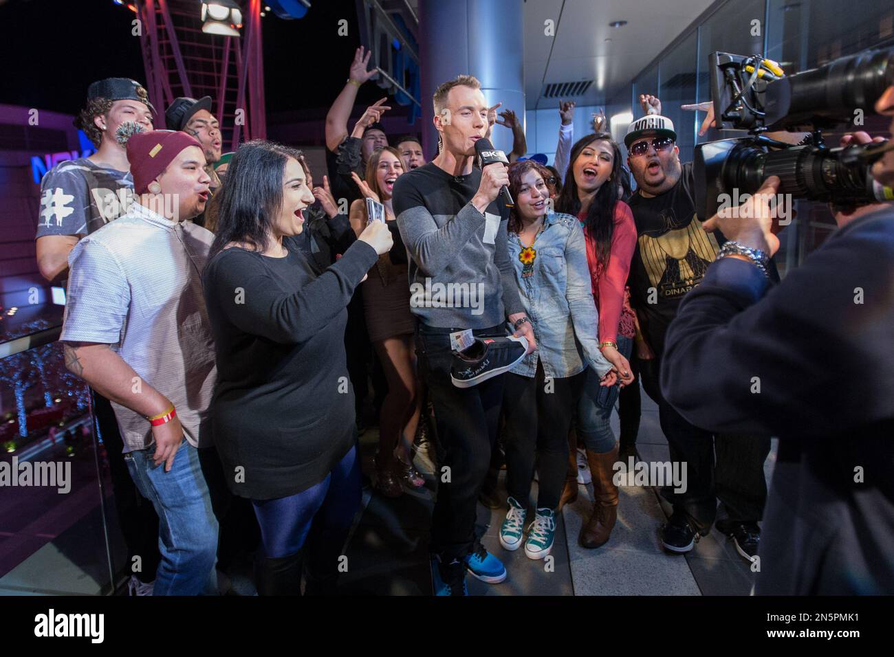 Host DJ Skee on set during filming of SKEE Live on Tuesday January 14 ...