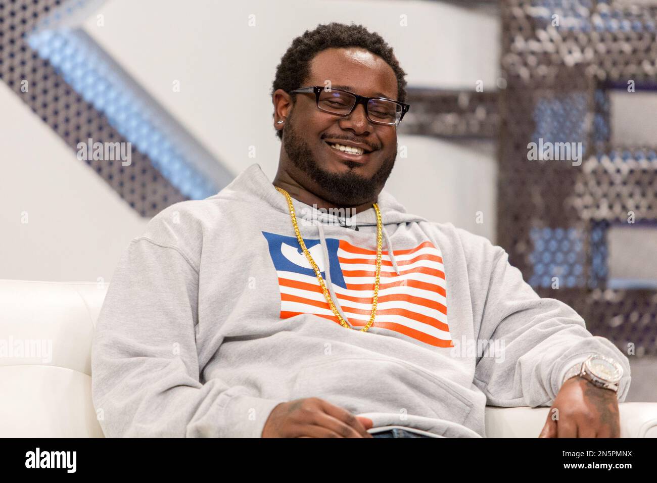 Singer T-Pain on set during filming of SKEE Live on Tuesday January 14 ...