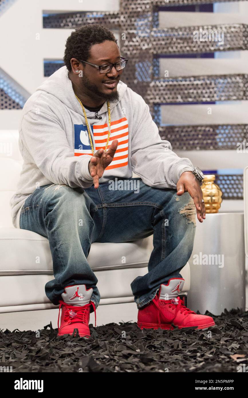 Singer T-Pain on set during filming of SKEE Live on Tuesday January 14 ...