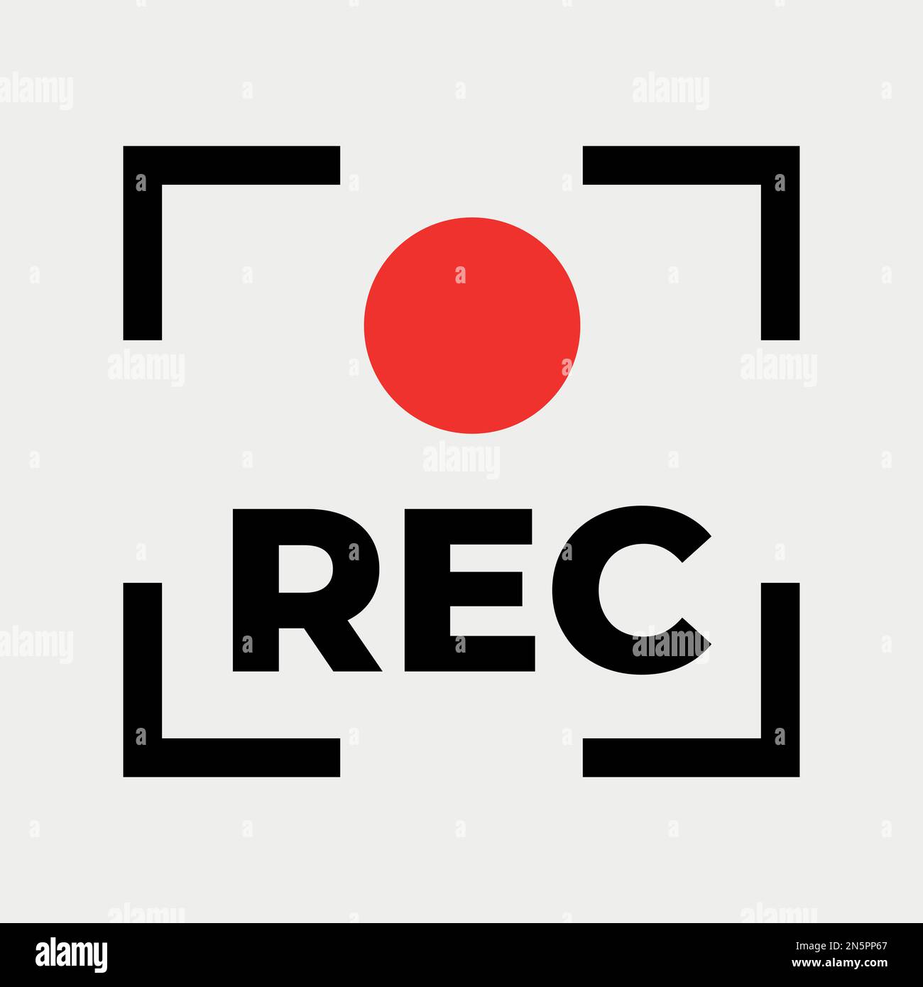 Recording Button Vector illustration Stock Vector Image & Art - Alamy