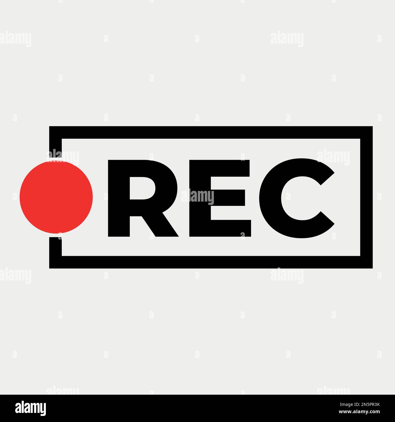 Recording Button Vector illustration Stock Vector Image & Art - Alamy