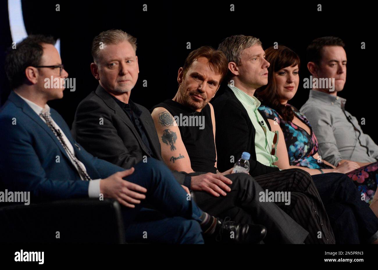 From left, executive producers Noah Hawley and Warren Littlefield and ...