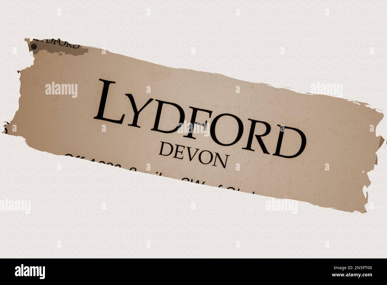 LYDFORD - in English vocabulary language word with reference village ...