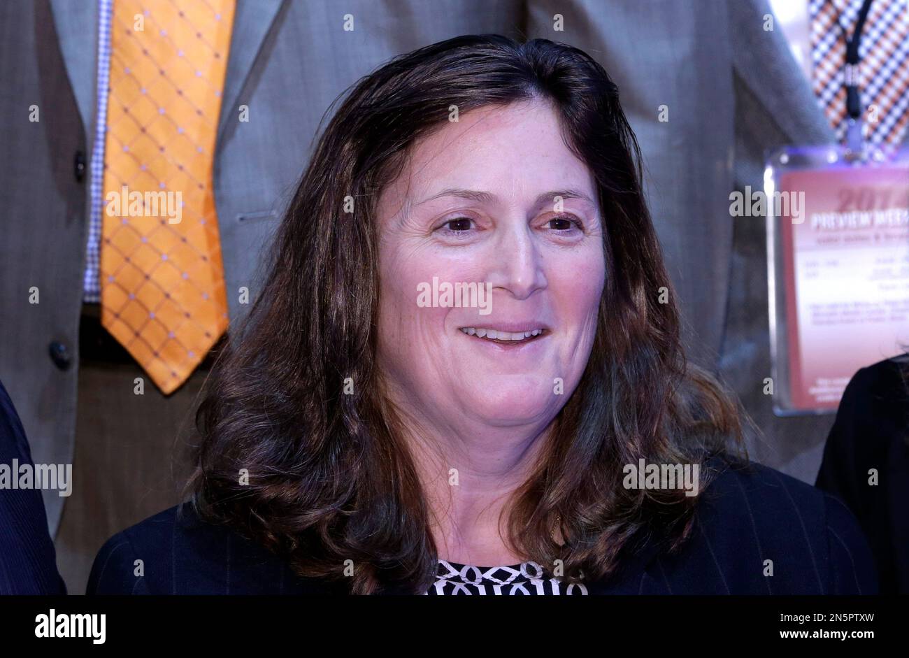 Ford Vice President Elena Ford is seen at the automaker's display area ...