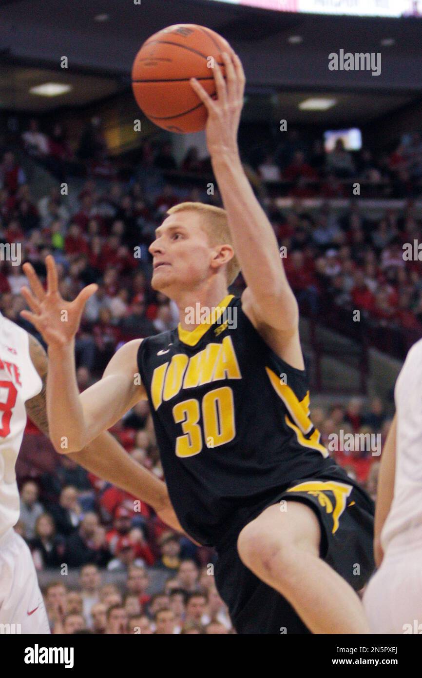 Iowa's Aaron White plays against Ohio State during an NCAA college ...