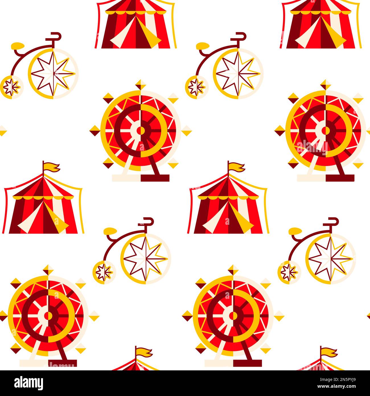 Festive Circus Seamless Pattern Stock Vector Image & Art - Alamy
