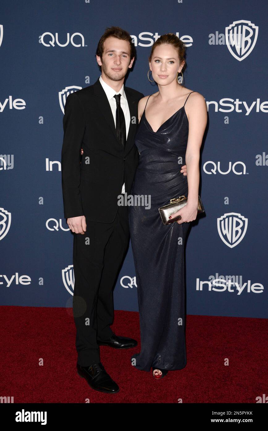 Hopper Penn and Dylan Penn seen at the 71st Annual Golden Globe Awards ...