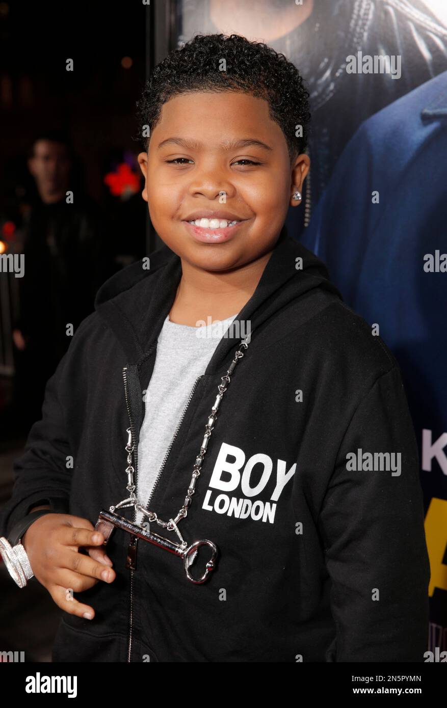 Lil' P-Nut attends the 'Ride Along' Los Angeles premiere held at TCL ...