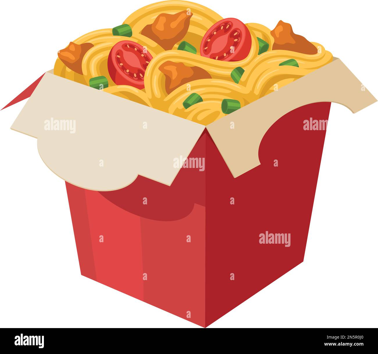 Wok menu icon cartoon Cut Out Stock Images & Pictures - Alamy