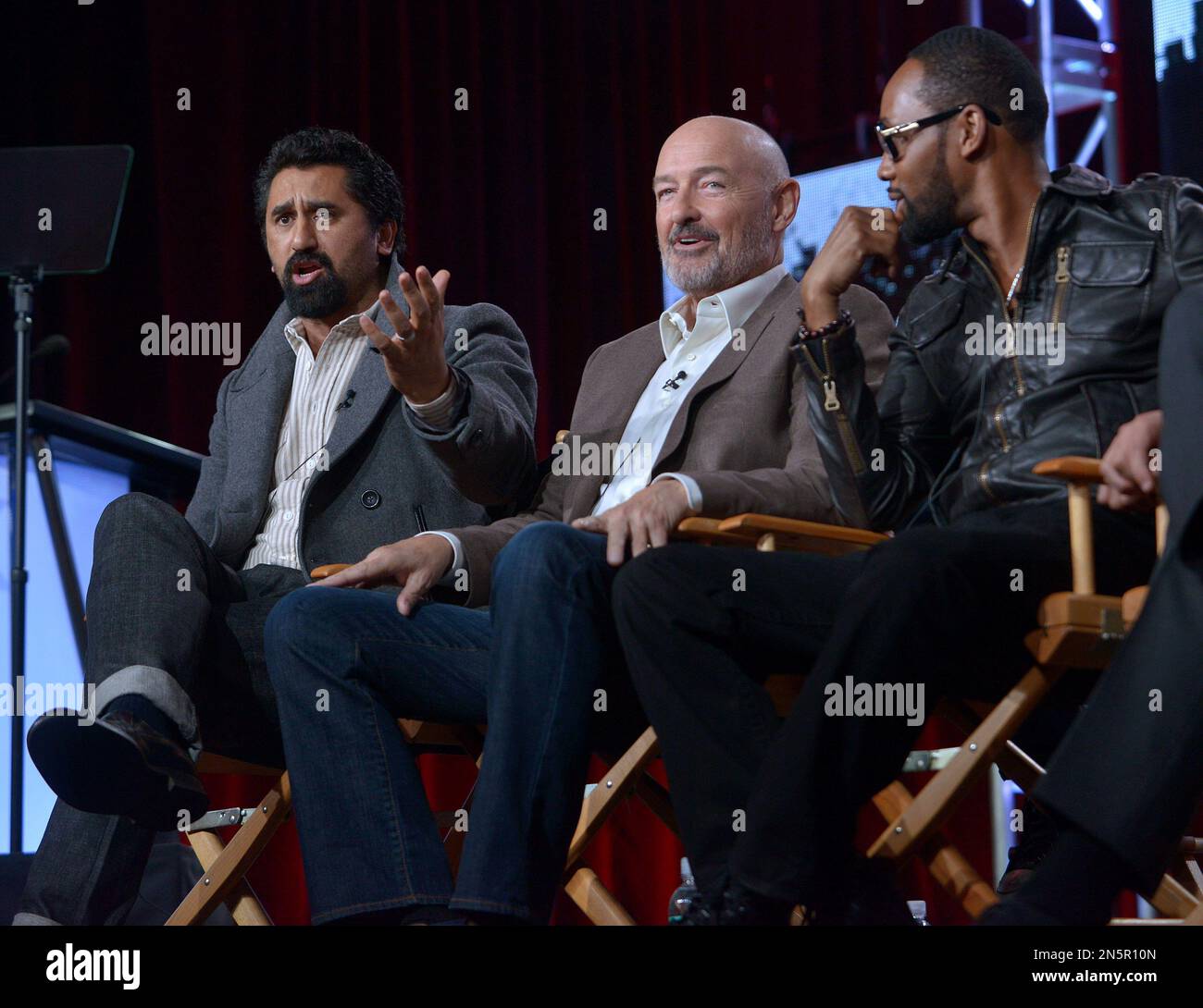 From left, Cliff Curtis, Terry O'Quinn, and Rza are seen during the ... From left, Cliff Curtis, Terry O'Quinn, and Rza are seen during the ...