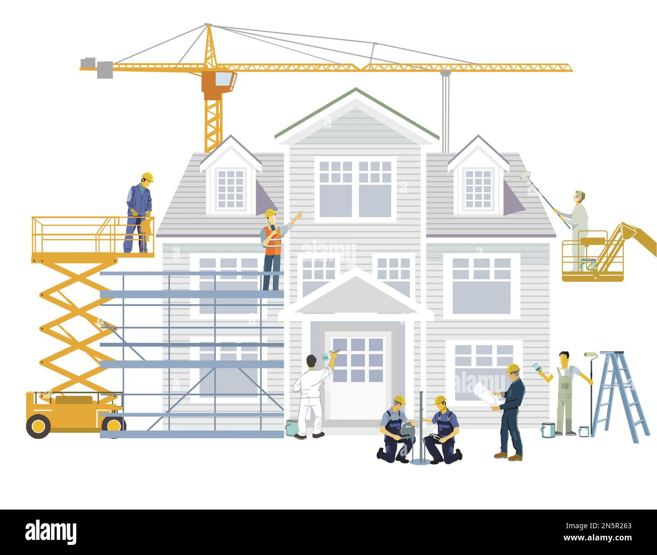 Renovating Stock Vector Images - Alamy