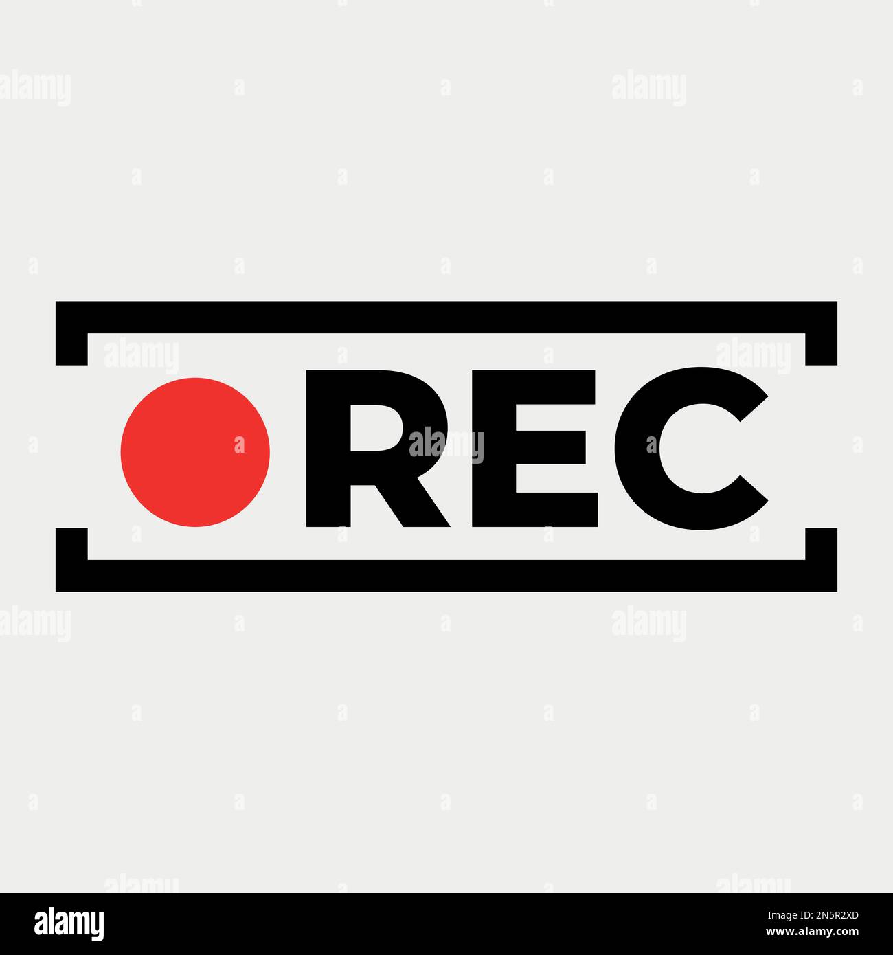 Recording Button Vector illustration Stock Vector Image & Art - Alamy