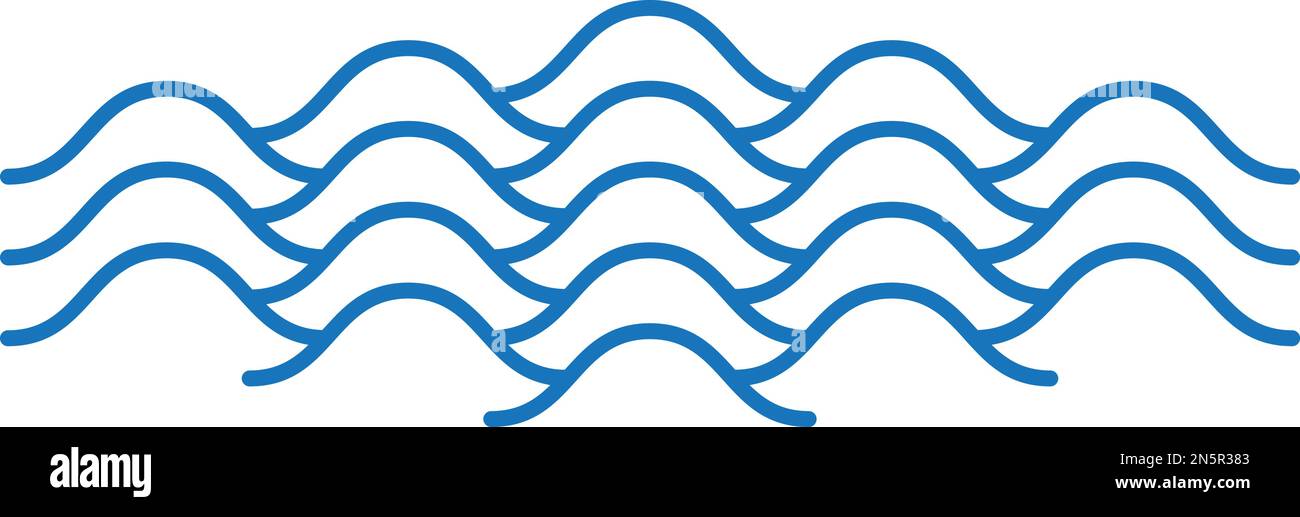 Water flow blue lines pattern. Ocean waves Stock Vector Image & Art - Alamy