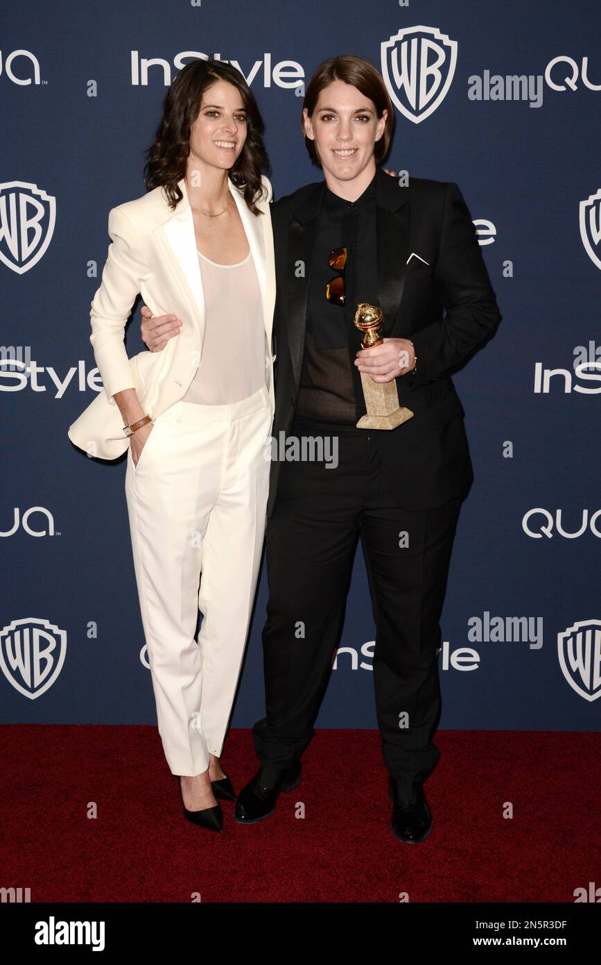 Robyn Shapiro and Producer Megan Ellison seen at the 71st Annual Golden ...
