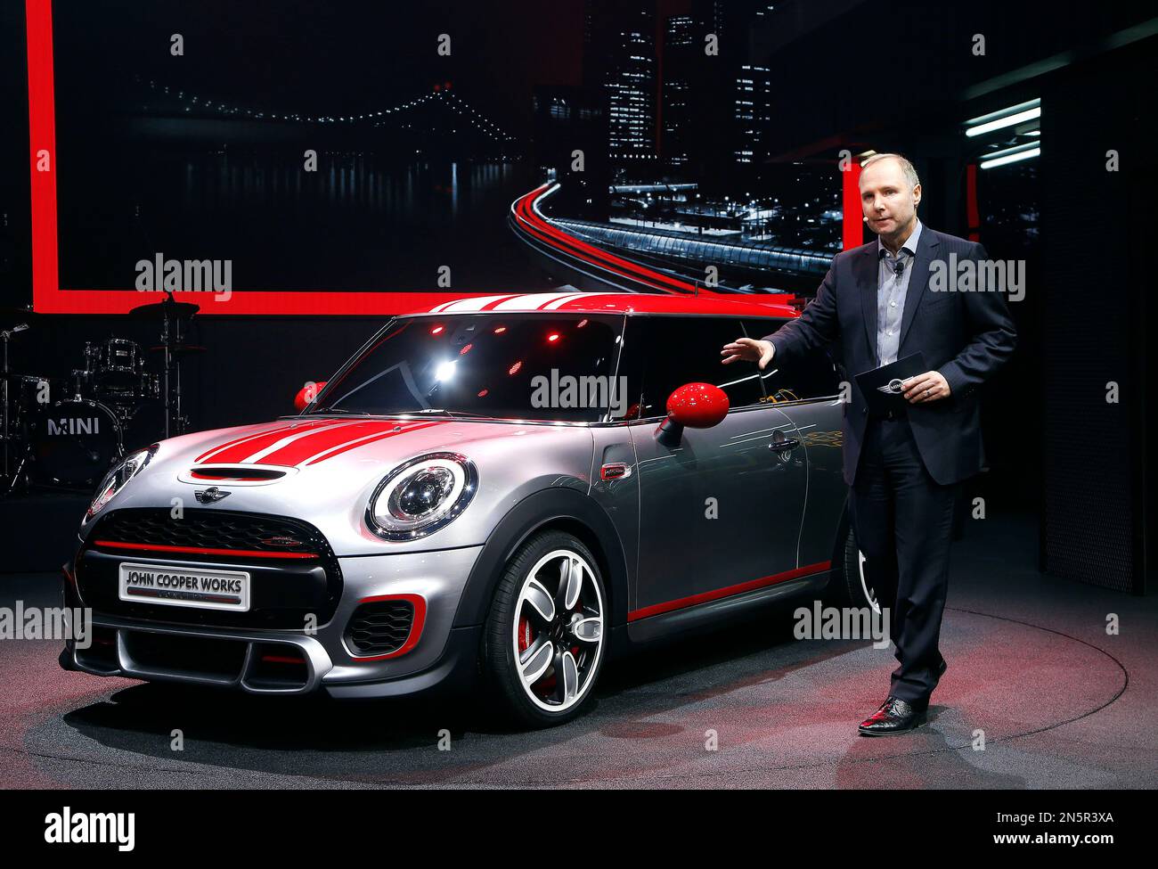 Jochen Goller, senior vice president MINI sales, introduces the MINI ...