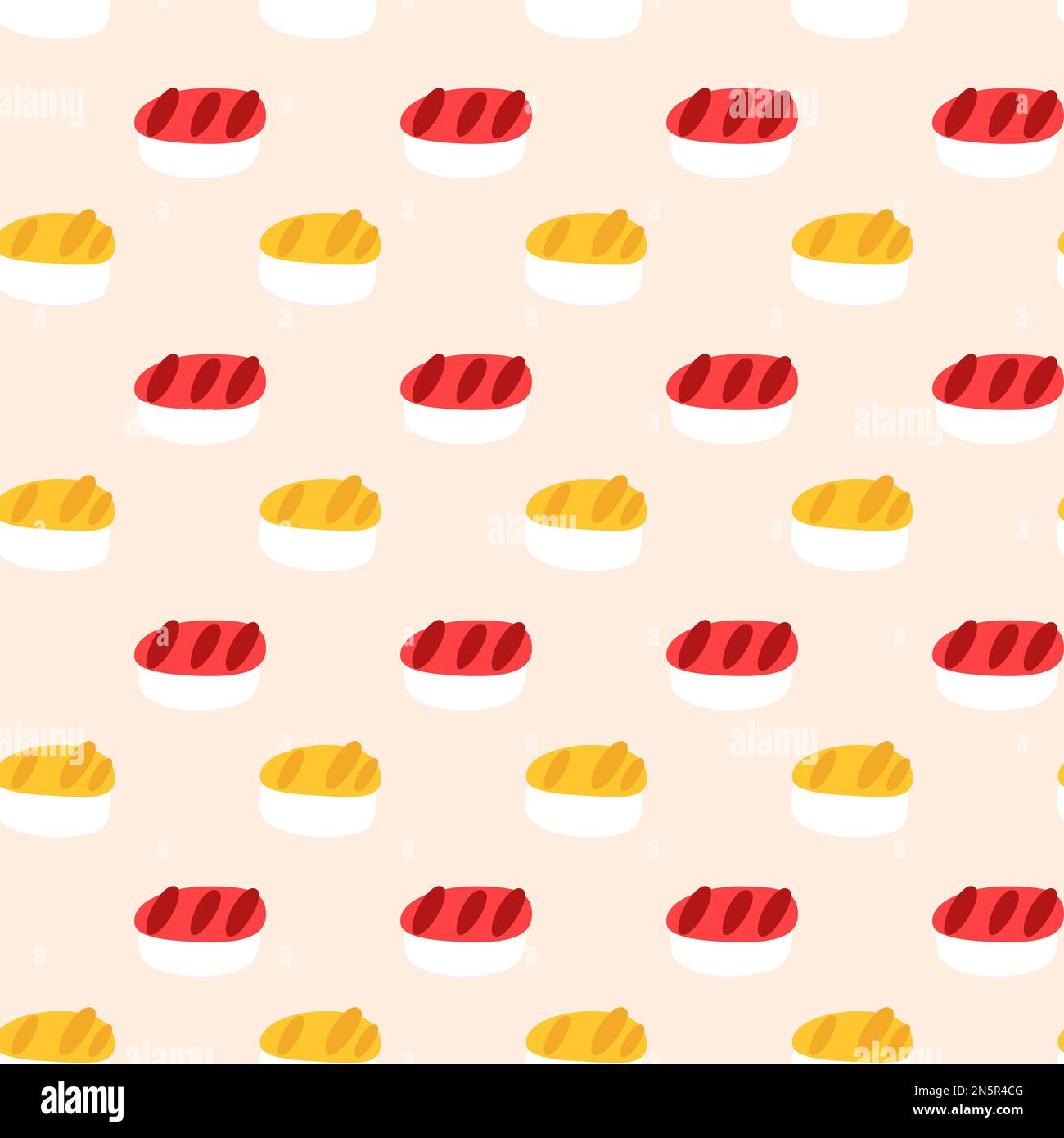 Shrimp seamless pattern Cut Out Stock Images & Pictures - Alamy