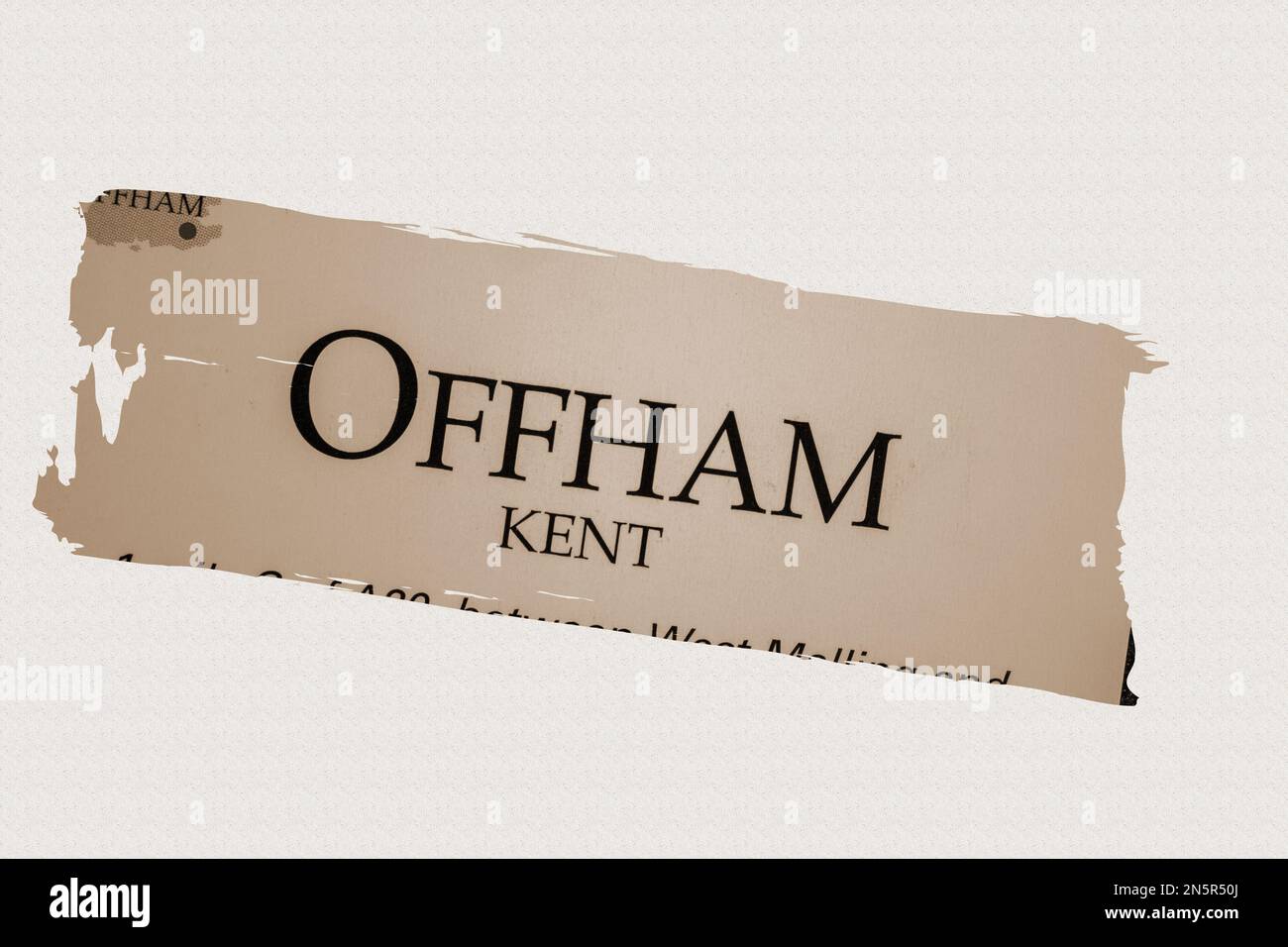 OFFHAM - in English vocabulary language word with reference UK village ...