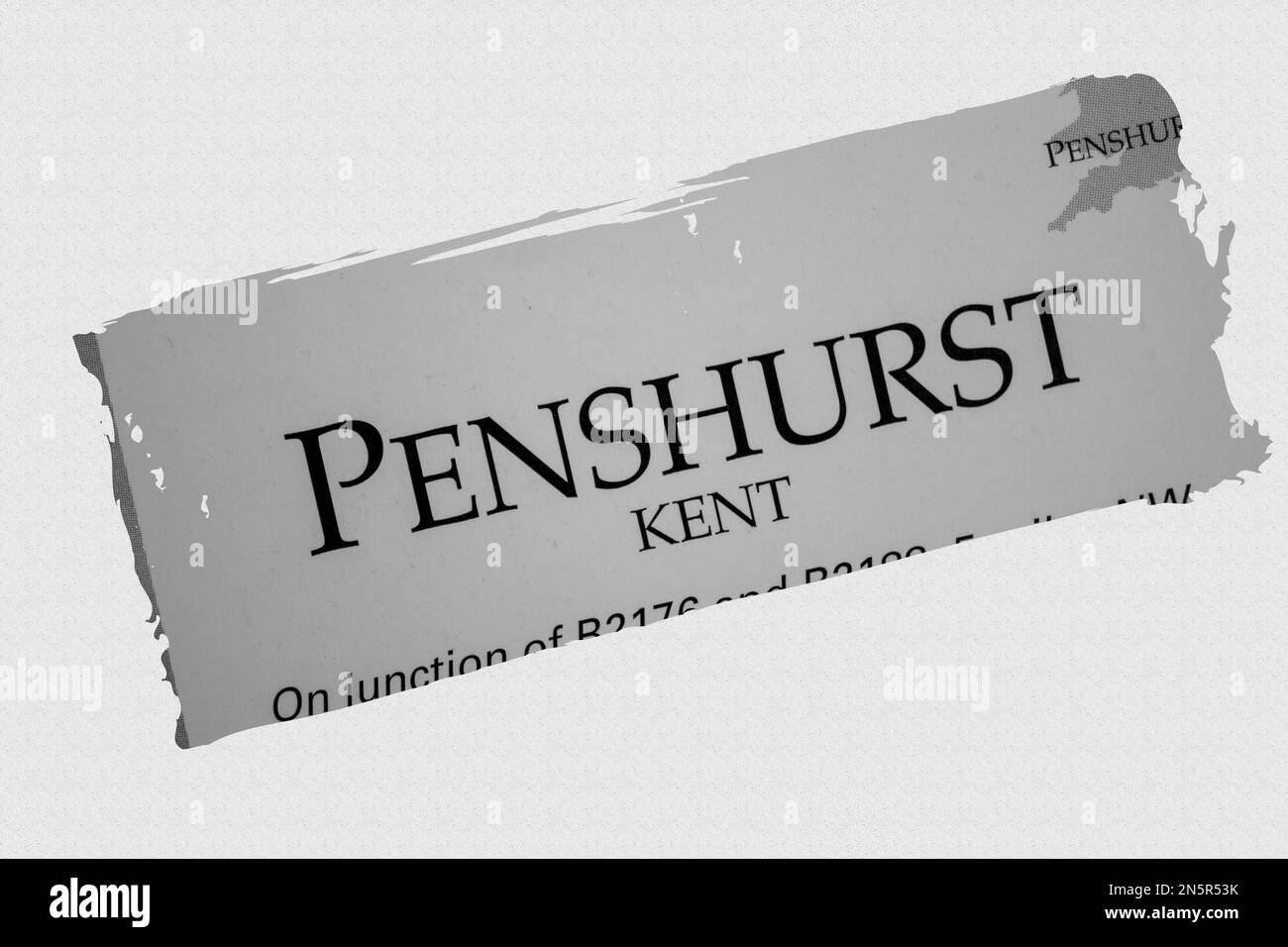 PENSHURST - in English vocabulary language word with reference UK ...