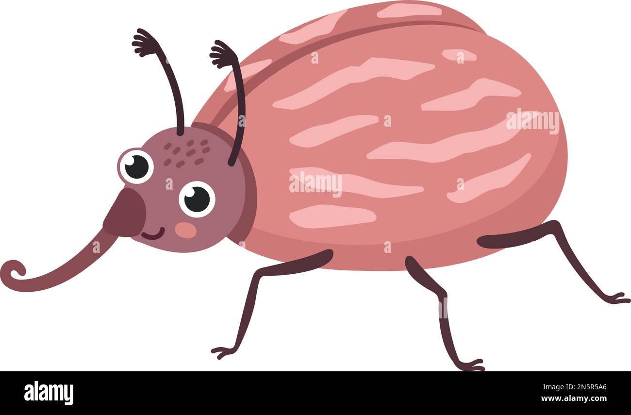 Funny bedbug character. Happy smiling face insect Stock Vector Image ...
