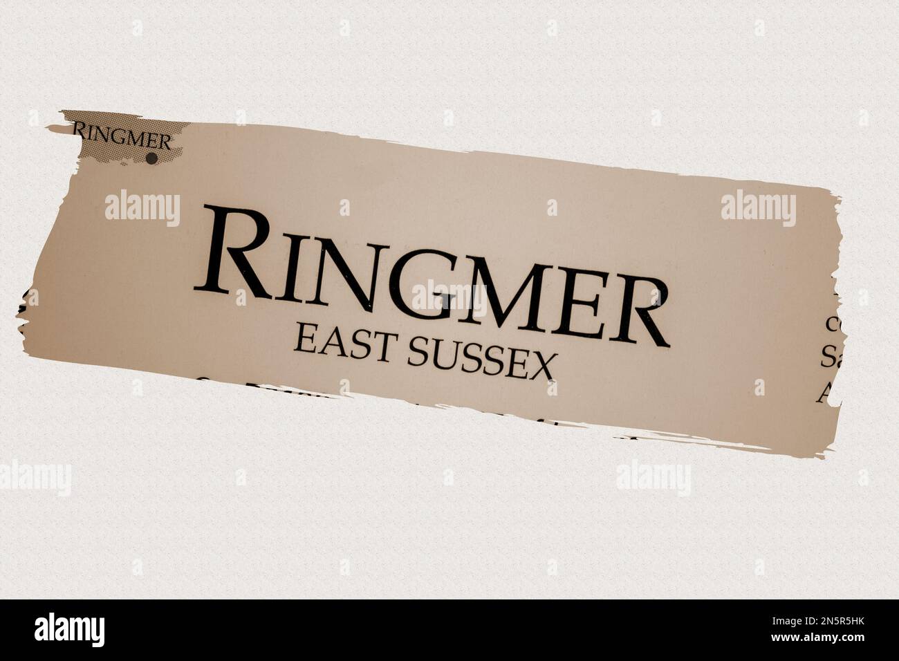 RINGMER - in English vocabulary language word with reference UK village ...